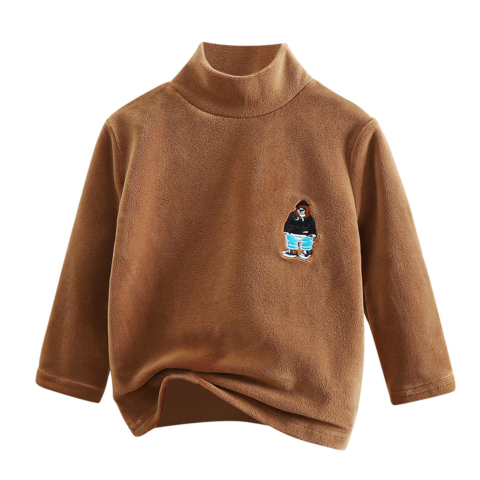 Babcutegg Toddler Girls T Shirts Long Sleeve Polyester Turndown Collar ...