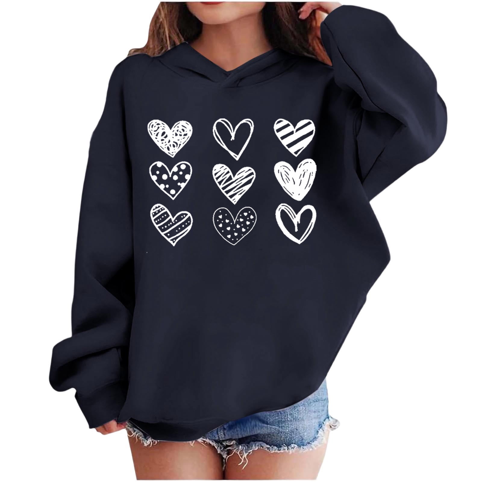 Babcutegg Valentine's Day Sweatshirts for Girls Graphic Tee Pullover ...