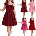 Babcutegg Wind Wave Stripe Ruffle Collar Sleeveless Dress With Bow ...