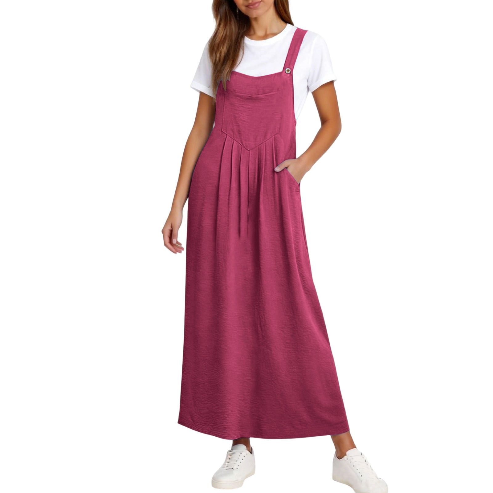 Babcutegg Womens Dress Linen Cotton Soild Color A Line Lightweight ...