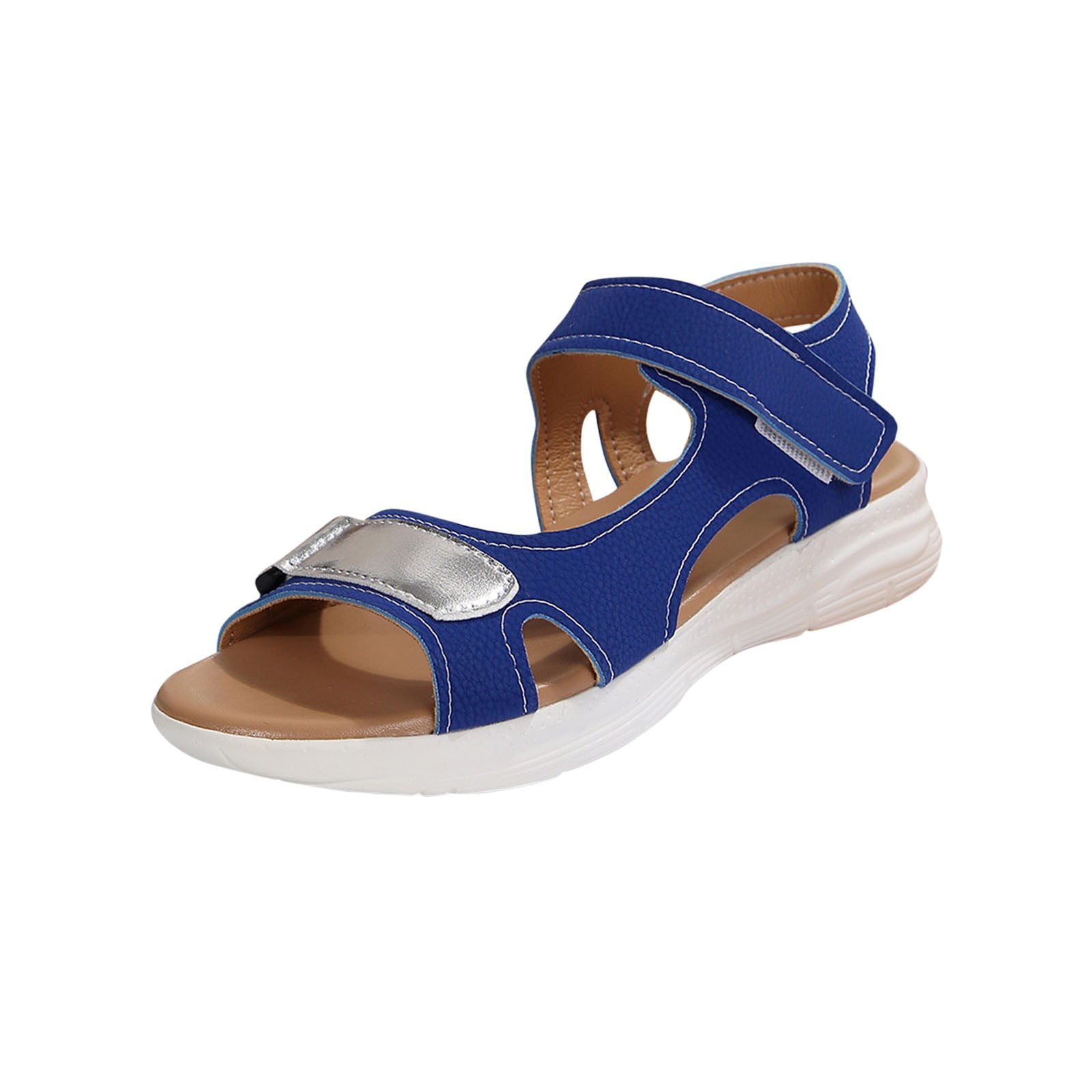 Babcutegg Womens Fish Mouth Sandals Stylish Thick Bottom Soild Color ...