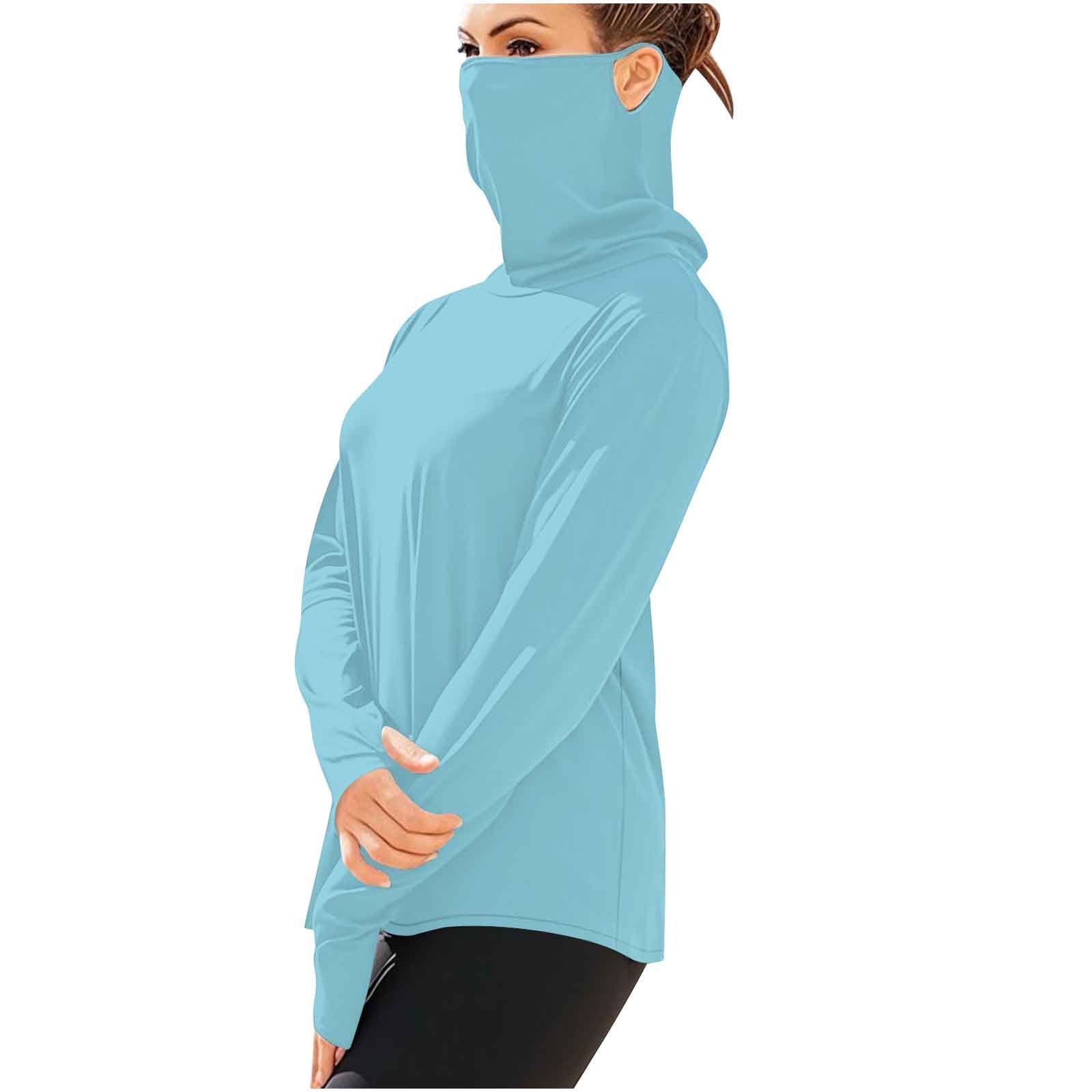 Babcutegg Womens Light Weight Tops, Face Mask Sun Protection Tops for ...