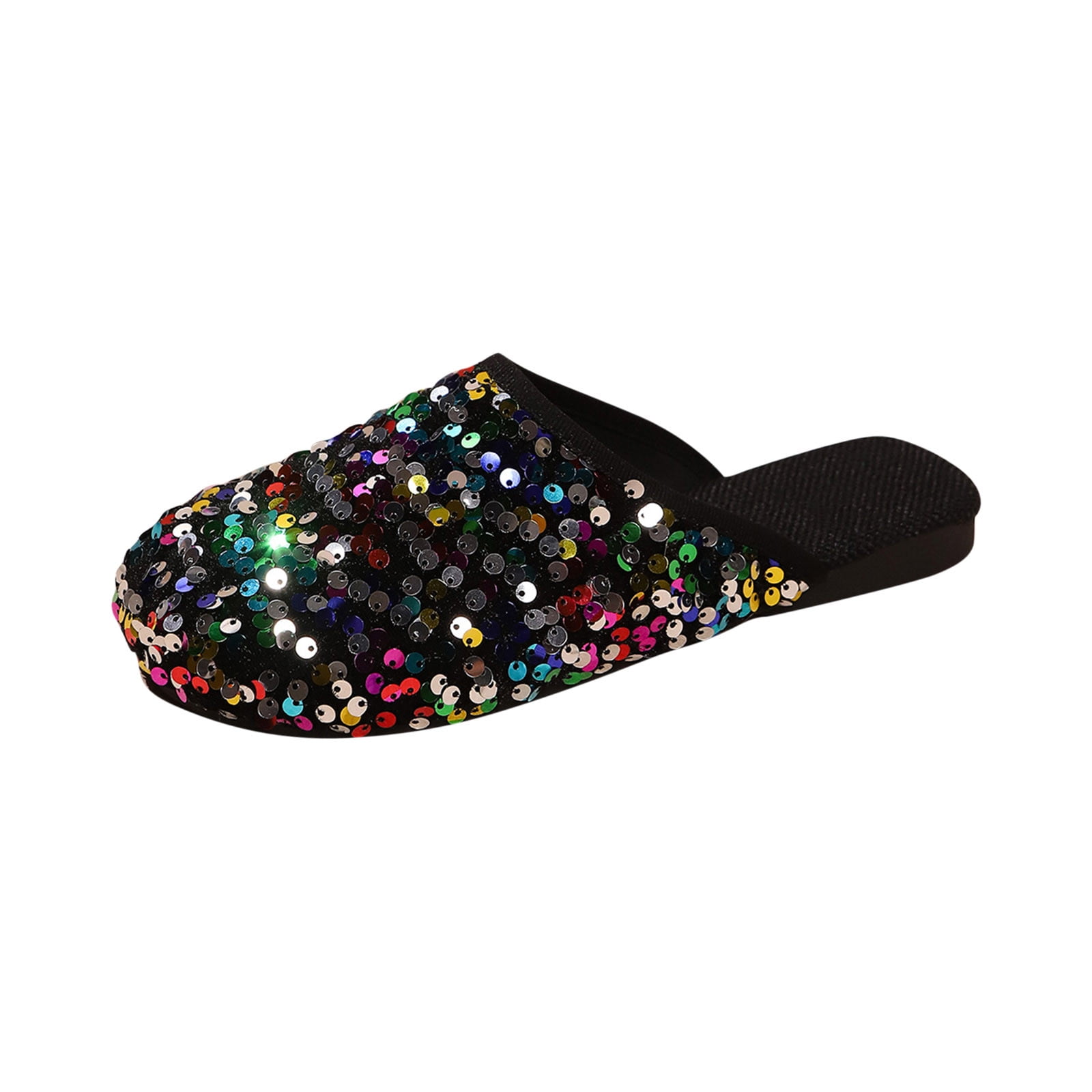 Babcutegg Womens Sandals Soild Color Closed Toe Flat Soft Soled Stylish ...