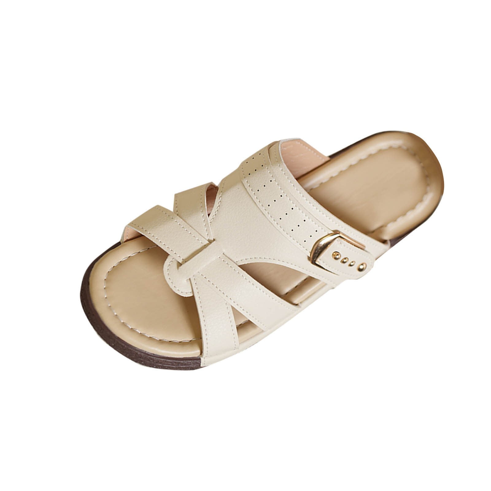 Babcutegg Womens Slippers Soild Color Soft Bottom Fish Mouth Summer ...