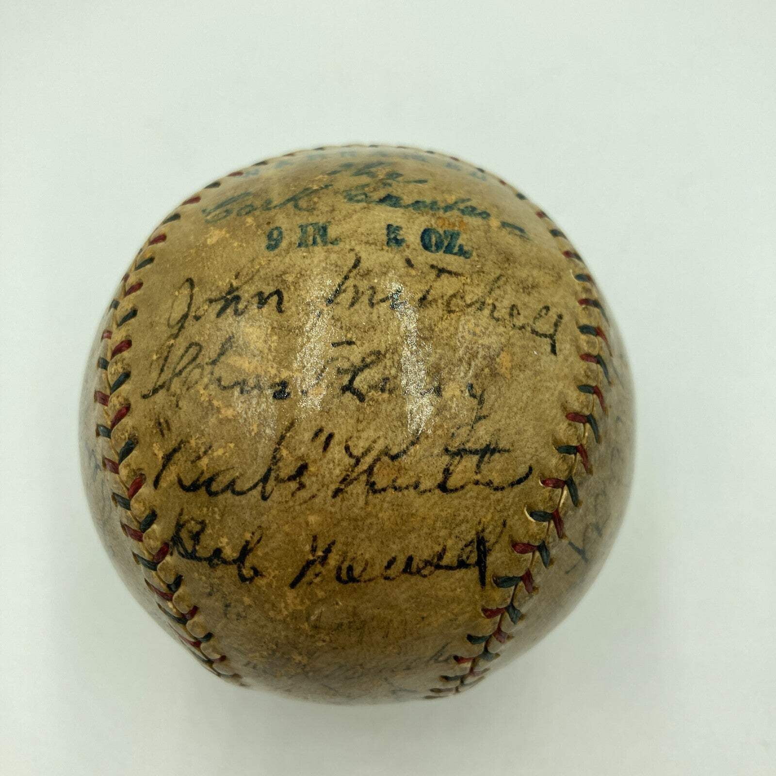 Babe Ruth 1922 New York Yankees AL Champs Team Signed Baseball JSA COA ...