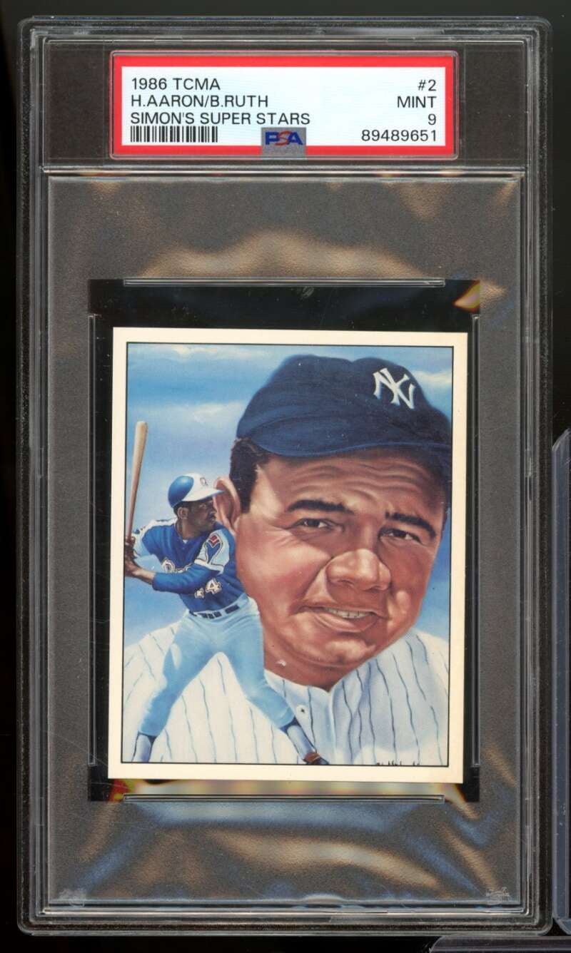 Babe Ruth Card 1986 TCMA Simon's Super Stars #2 PSA 9 - Walmart.com