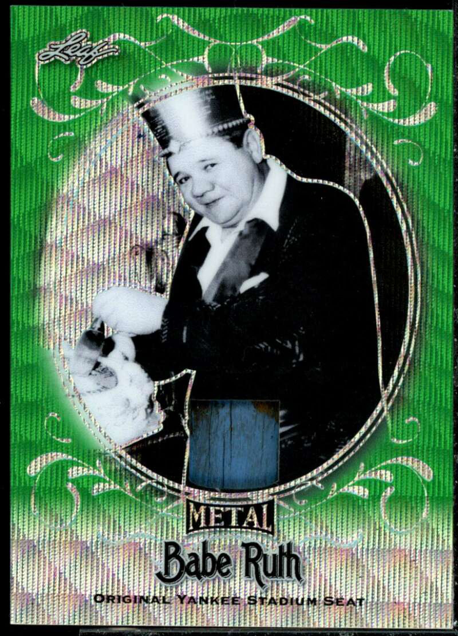 Babe Ruth Card 2019 Metal Collection Yankee Stadium Seats Wave Green # ...
