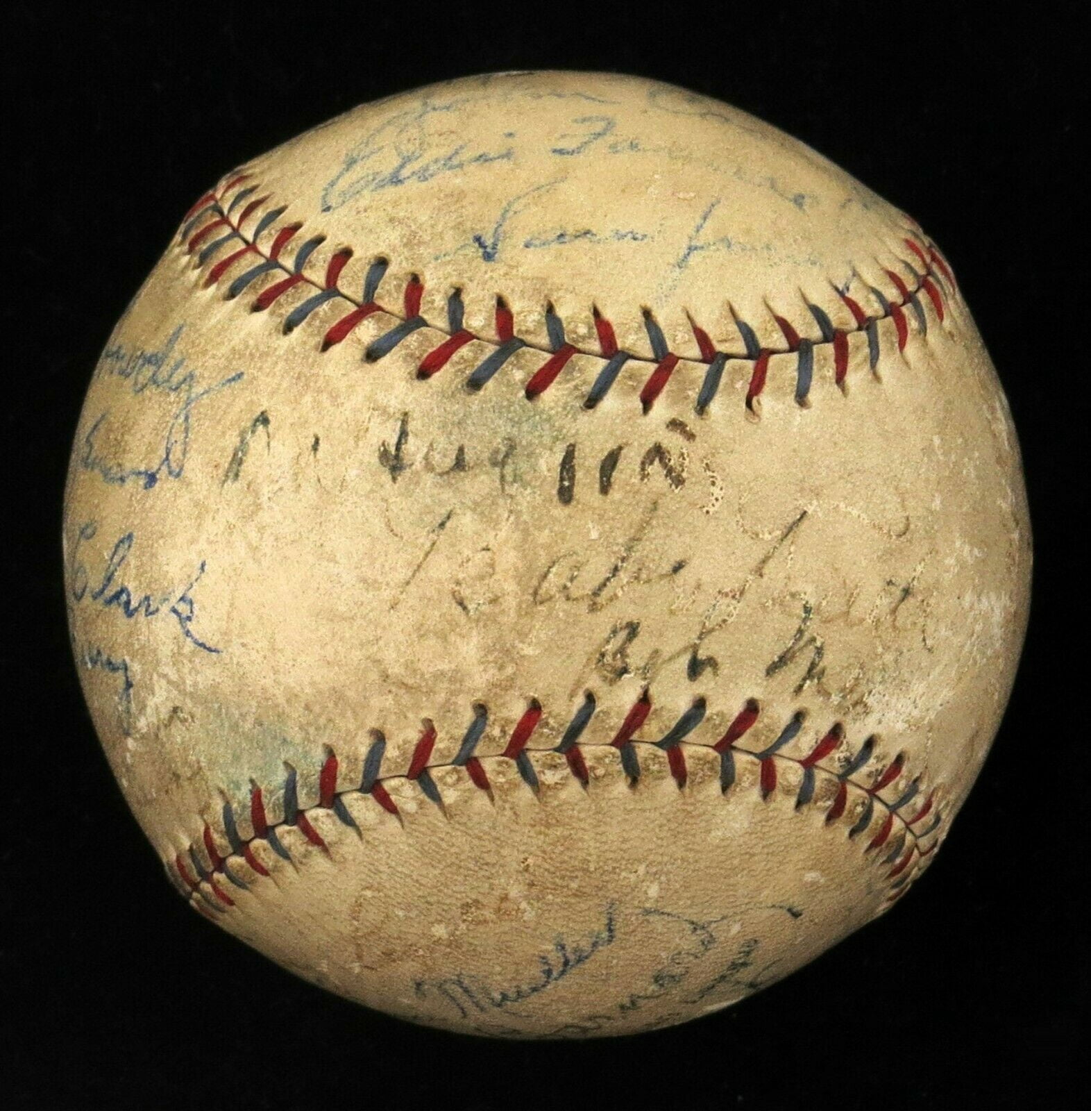 Babe Ruth Johnny Evers Miller Huggins 1929 Yankees Team Signed Baseball ...