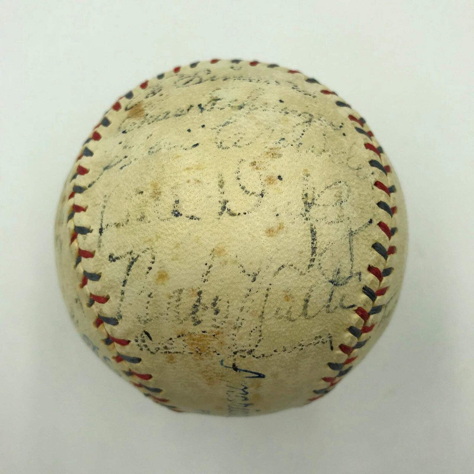 Babe Ruth Lou Gehrig 1933 First All Star Game Signed Baseball 21 Sigs ...