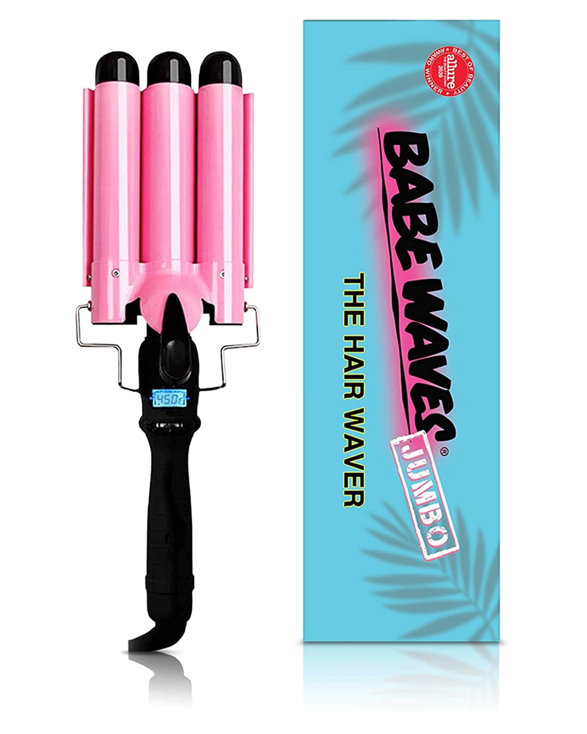 Babe Waves Jumbo Hair Curling Wand | Triple Barrel Waving Iron ...