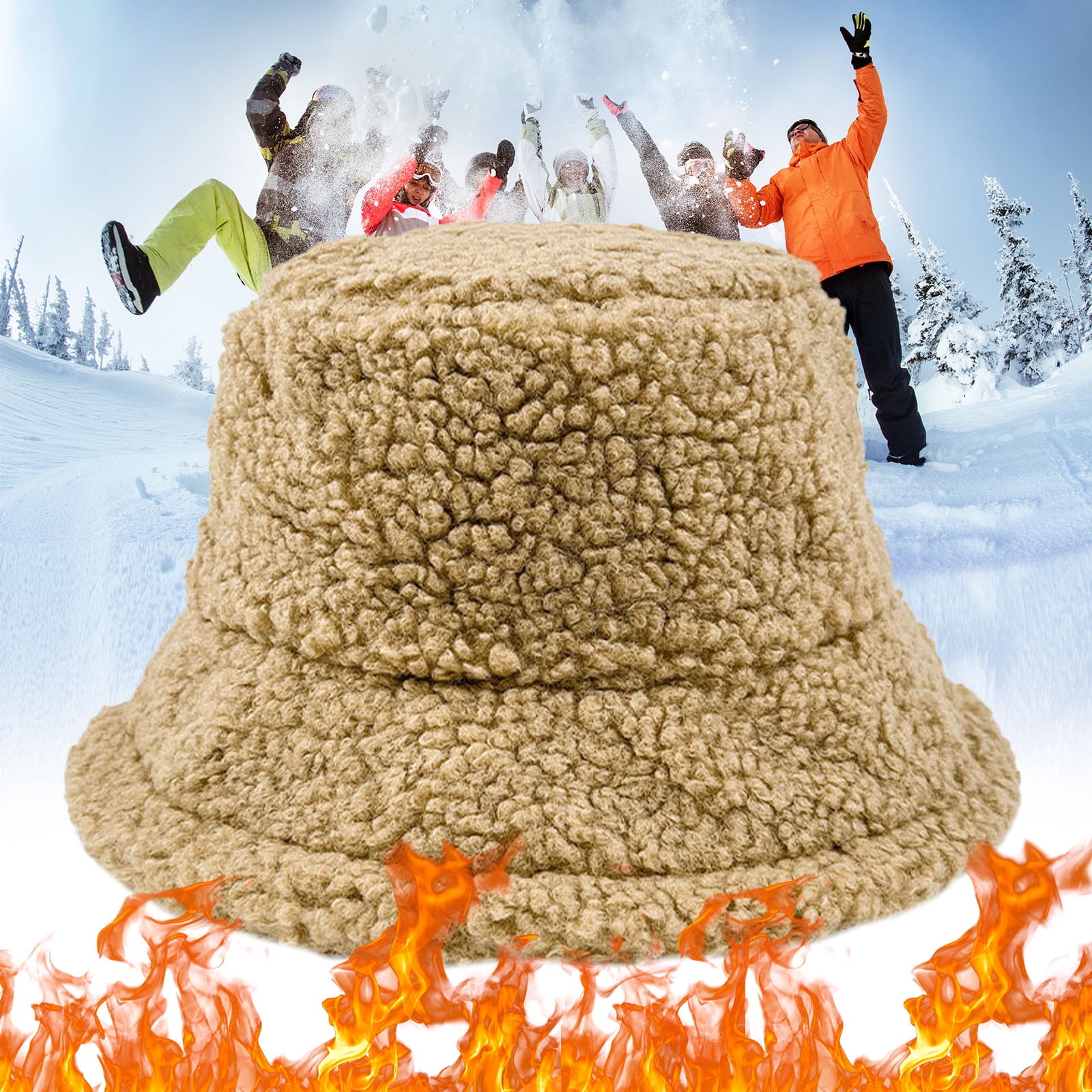 Baberdicy 1X Hat Big Deal 2022 Winter Hat for Men Women Teddy Fleece ...