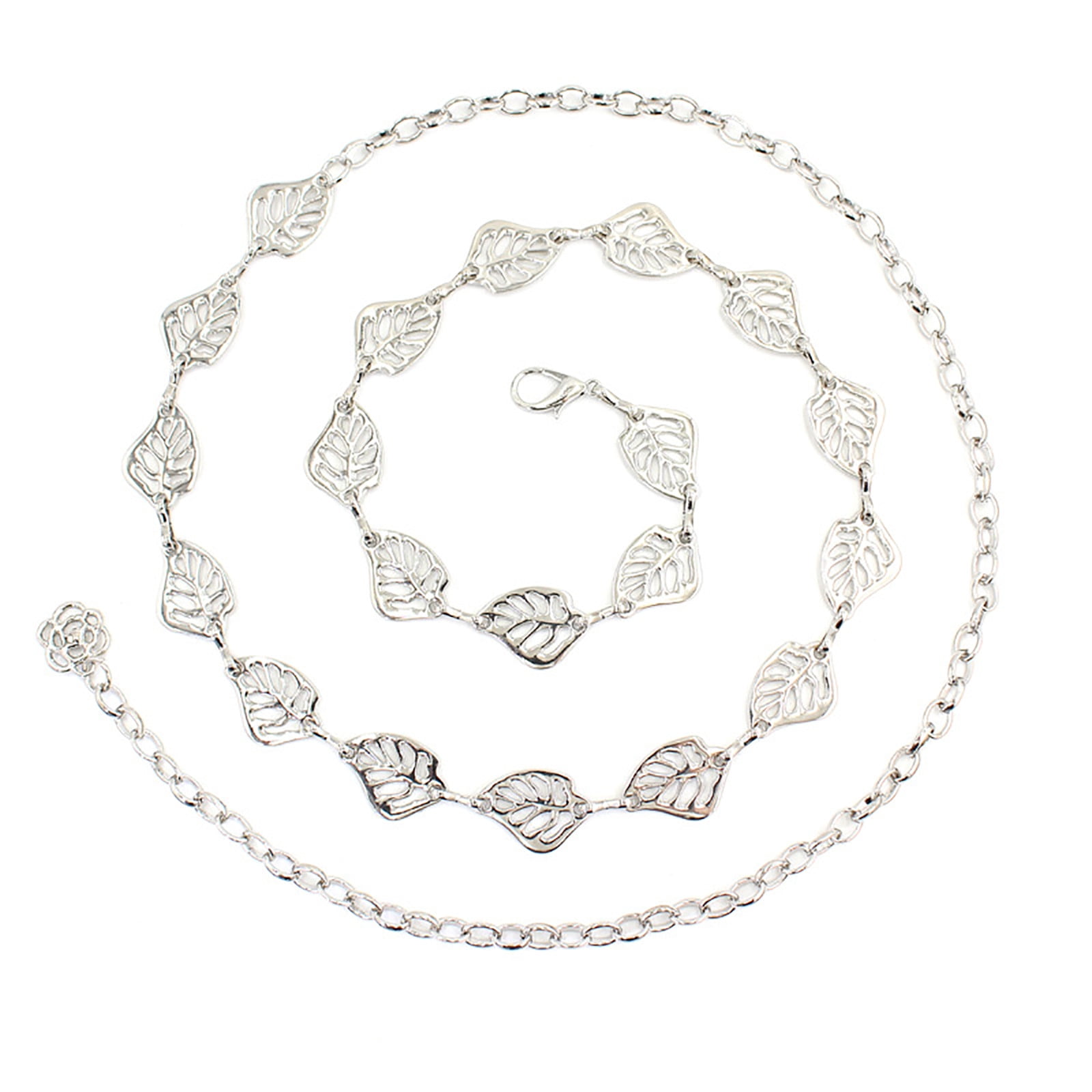 Baberdicy Belts for Women, Women Hook Adjustment Waist Metal String ...