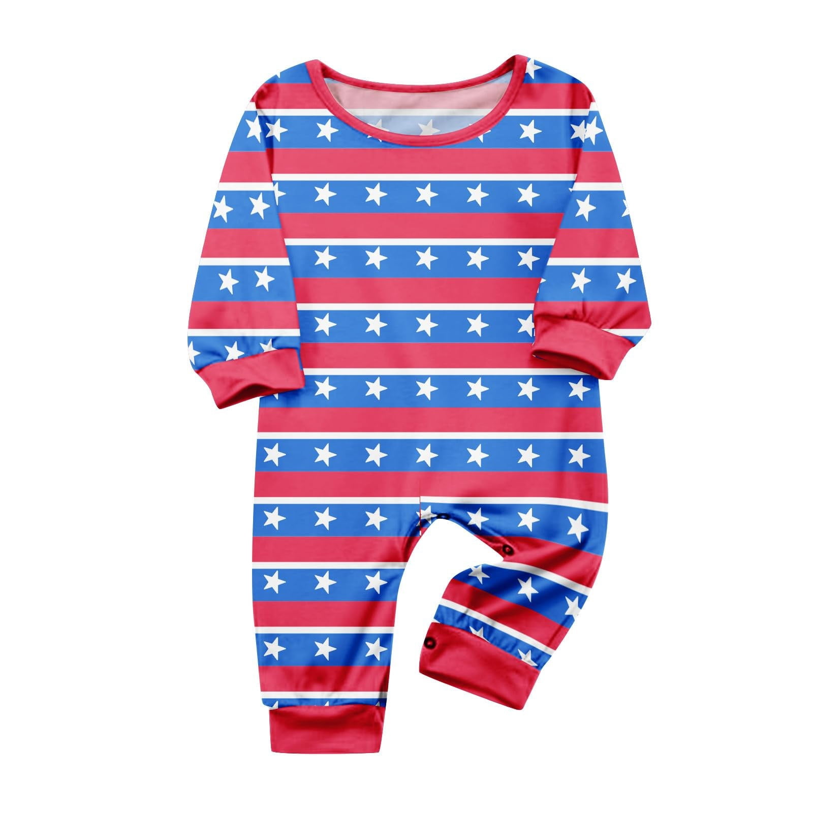 Baberdicy Blue 4Th of July Outfits Family Matching Pajamas 2 Piece Sets ...