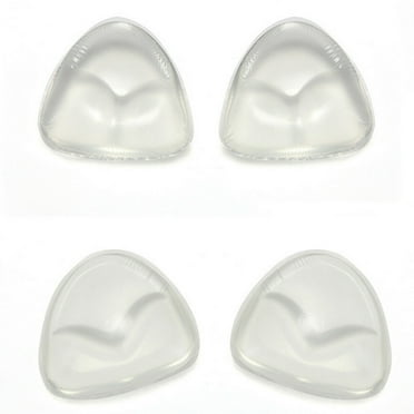 Flirtzy Silicone Soft Gel Bra Inserts Clear Breast Push Up Super Wedge ...