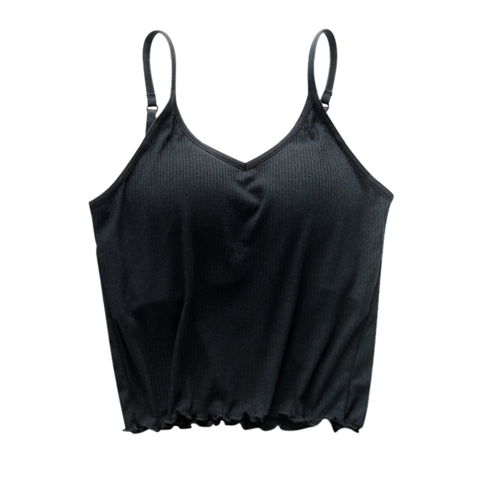 Baberdicy Camisole Top Clearance！Women's Solid Color Thread with Chest ...