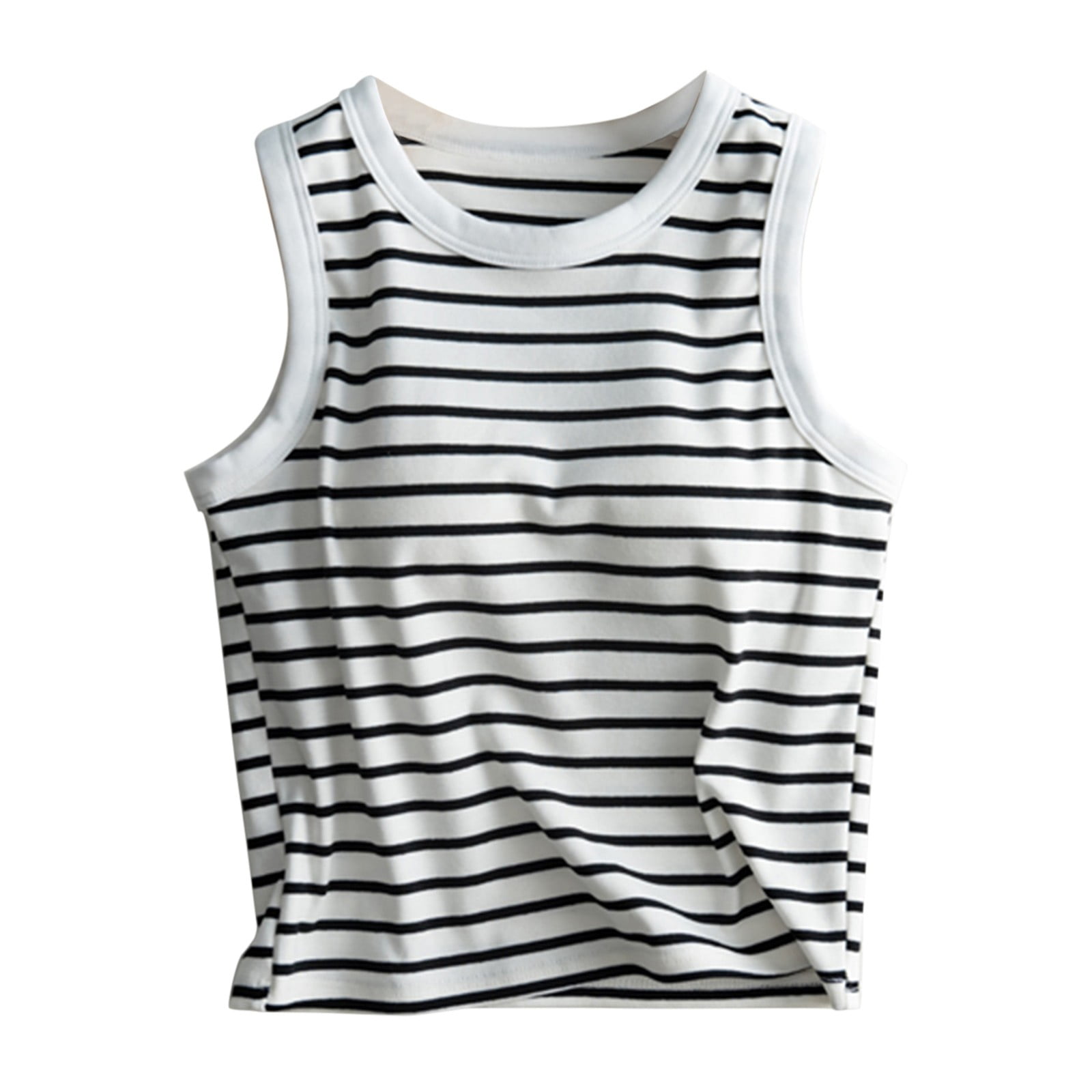 Baberdicy Camisole Top Clearance！Women's Stripes with Chest Pad Without ...