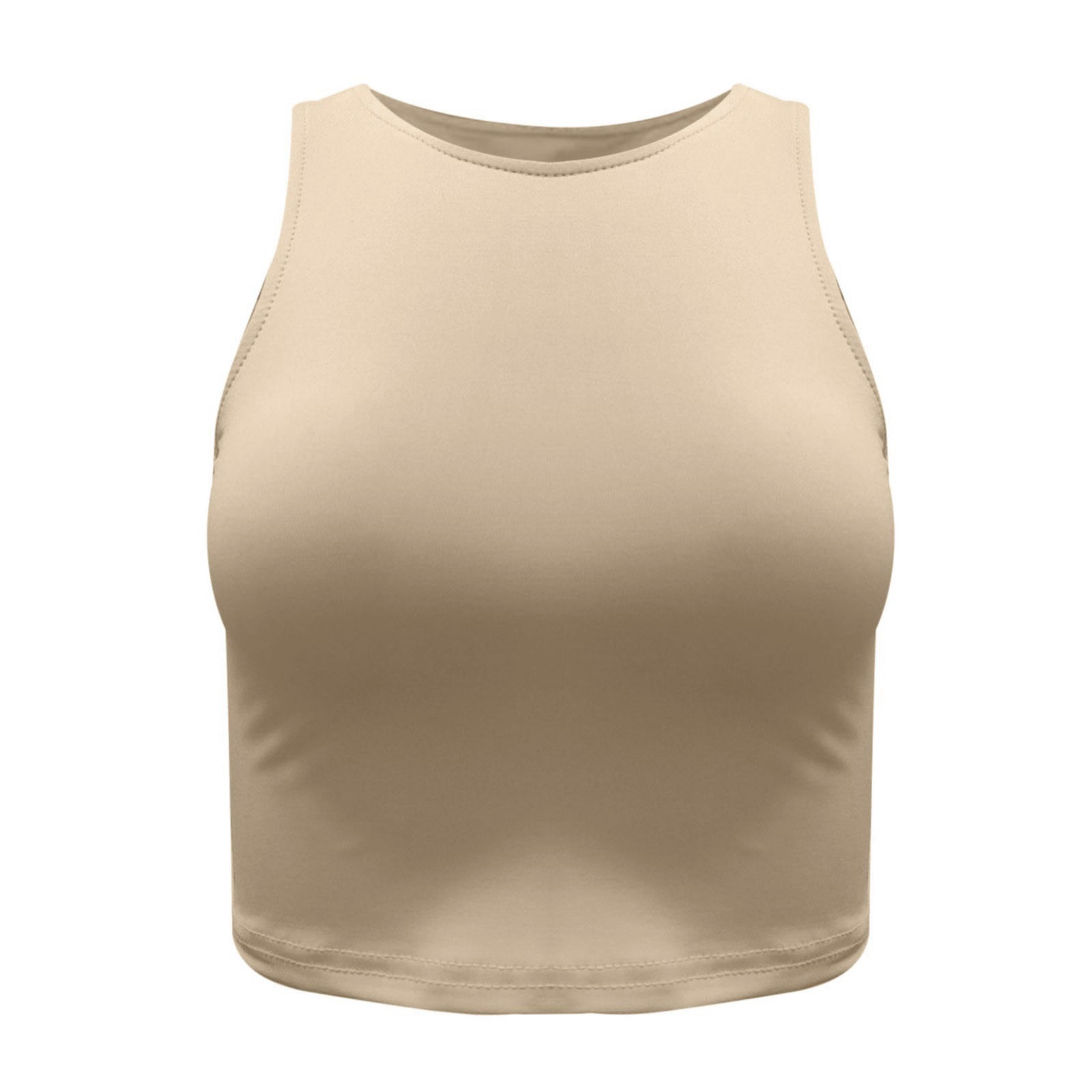 Baberdicy Camisole Tops for Women Womens Sleeveless High Neck Racerback ...