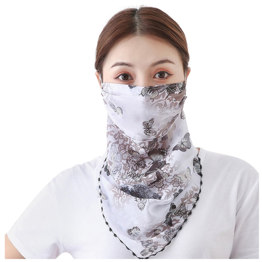 Baberdicy Face Mask Reusable Clearance！Sun Women Scarf Print Scarf Neck ...