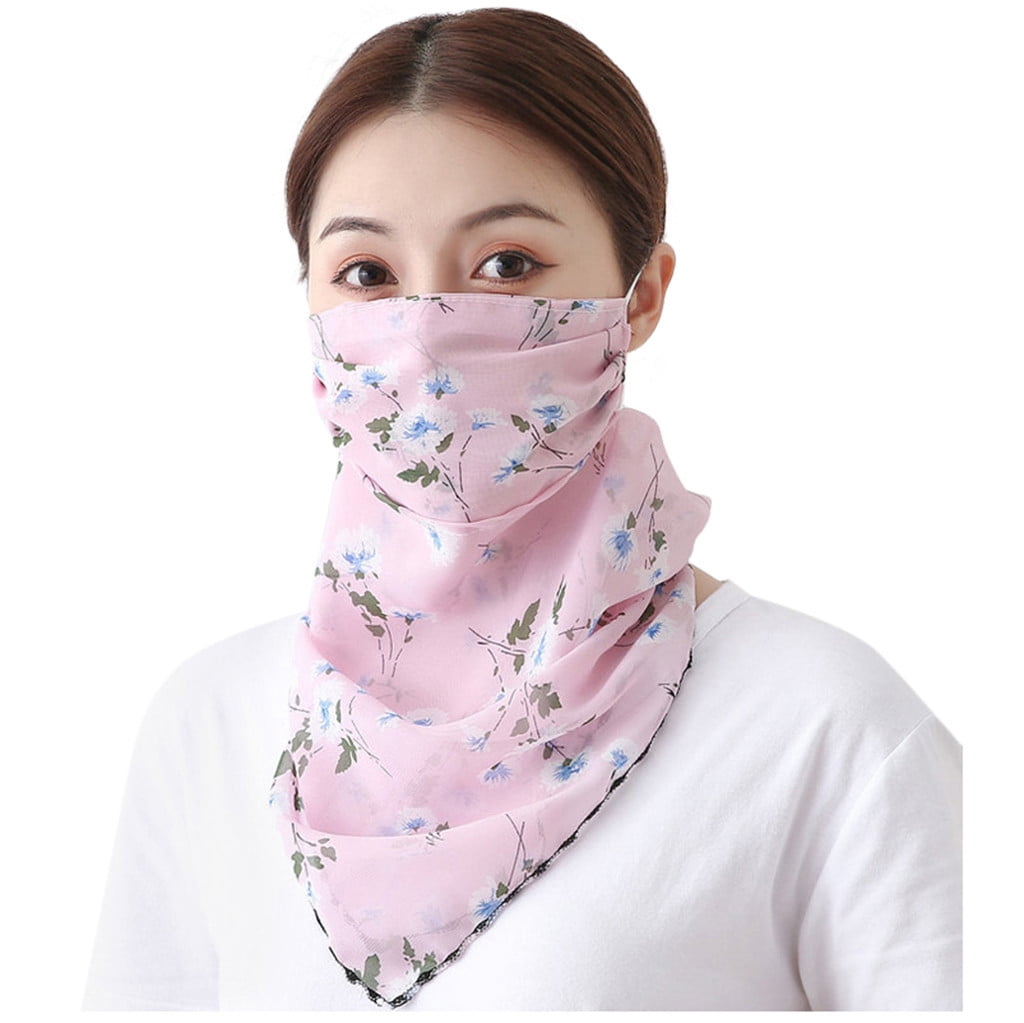 Baberdicy Face Mask Reusable Clearance！Sun Women Scarf Print Scarf Neck ...