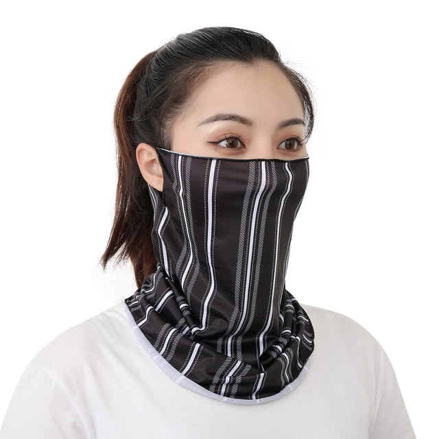 Baberdicy Face Mask Women Men Scarf Mask Bandana with Ear Loops Sun ...