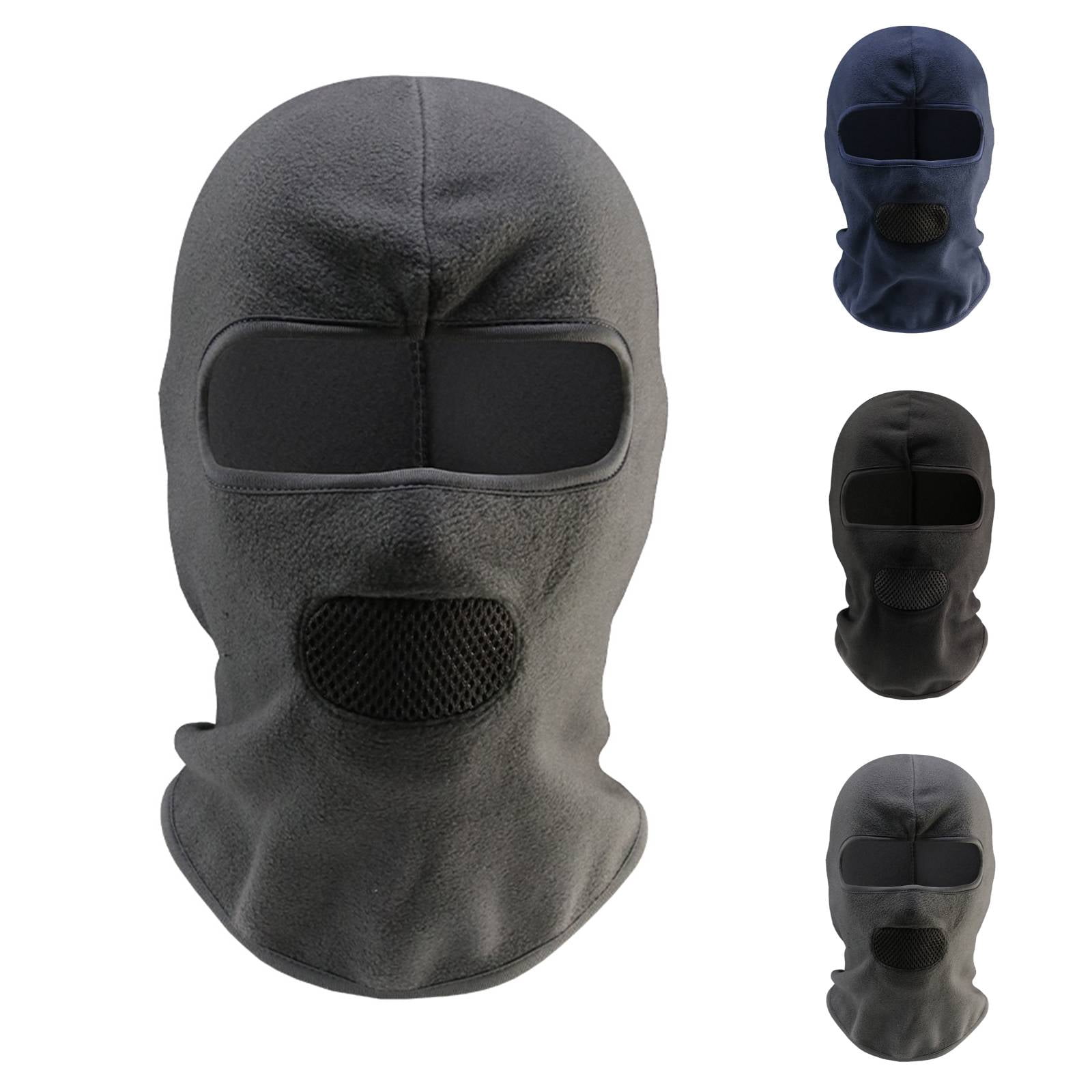 Baberdicy Fleece Balaclava Face Mask, Cold Weather Hood for Skiing ...