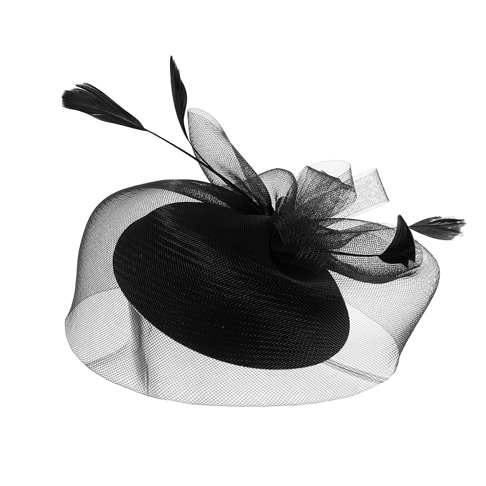 Baberdicy Hair Clips Fascinators for Women Tea Party Headband Hat Mesh ...