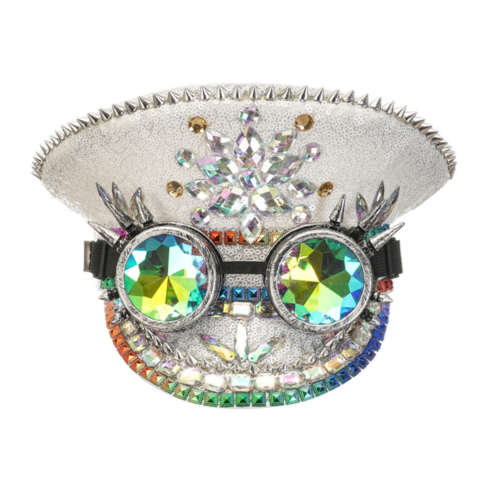 Baberdicy Hat Sequin Hats Fireman'S Day Hats Handmade Rhinestones ...