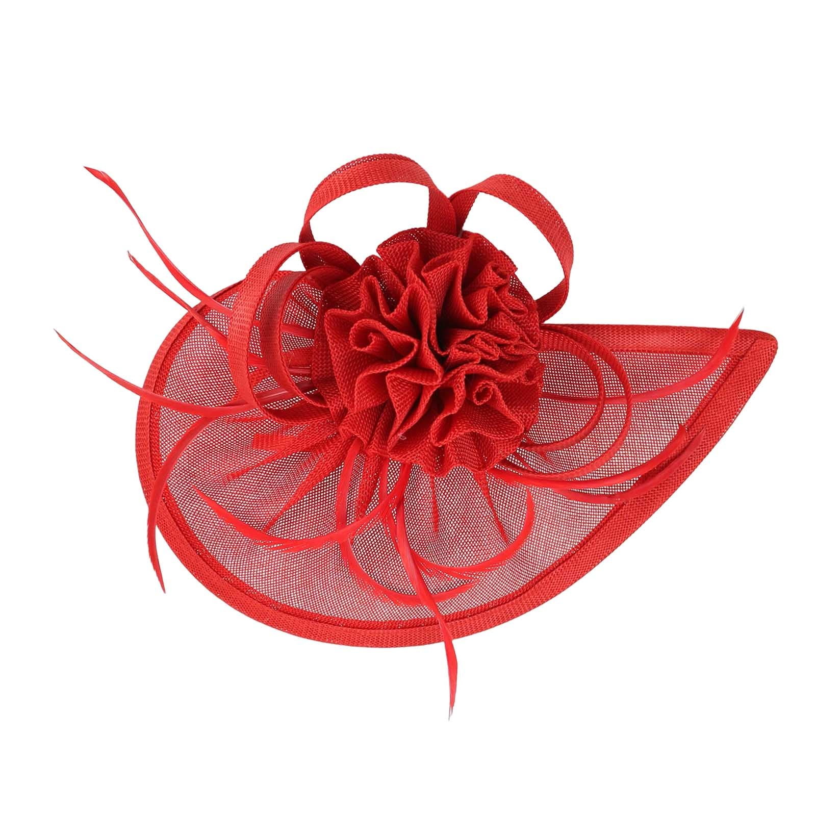 Baberdicy Head Wraps for Women's Hair 2024 Fascinator Hat Flower ...