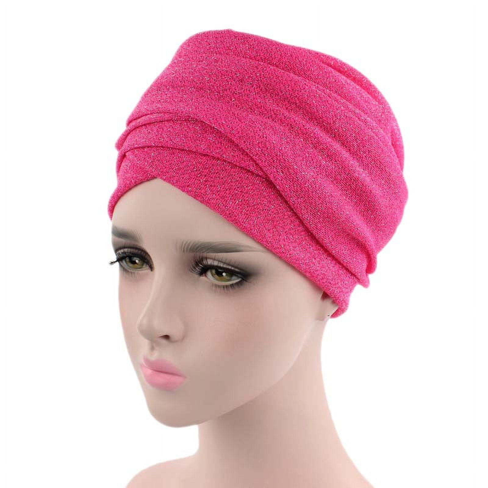 Baberdicy Head Wraps for Women's Hair Muslim Hat Stretch Turban Women ...