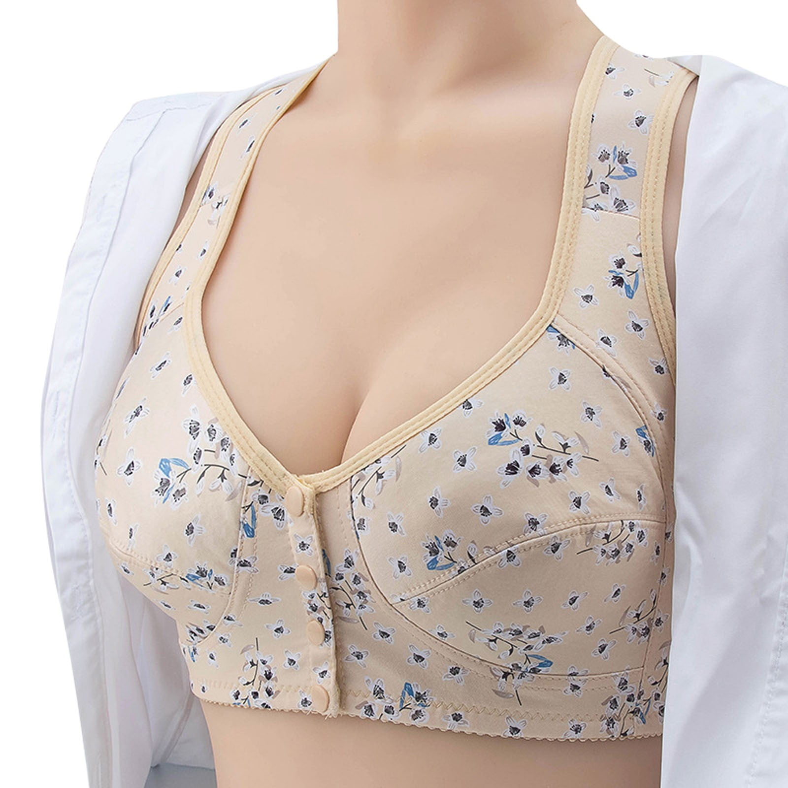 Baberdicy Nursing Bras Womens No Steel Ring French Womens Front Close