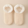 Baberdicy Plush Fleece Slipper Socks for Couples, Non-Slip Indoor House ...