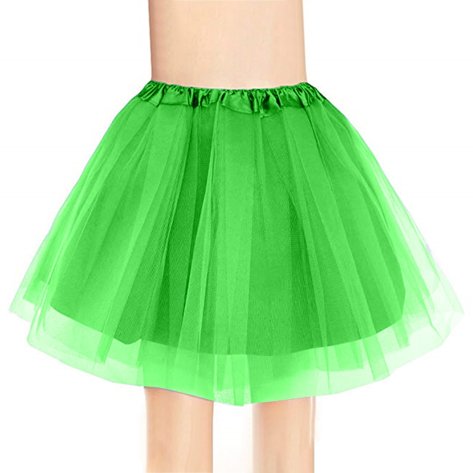Baberdicy Skirts for Women, Women's Solid Color Three Layer Lined Mesh ...