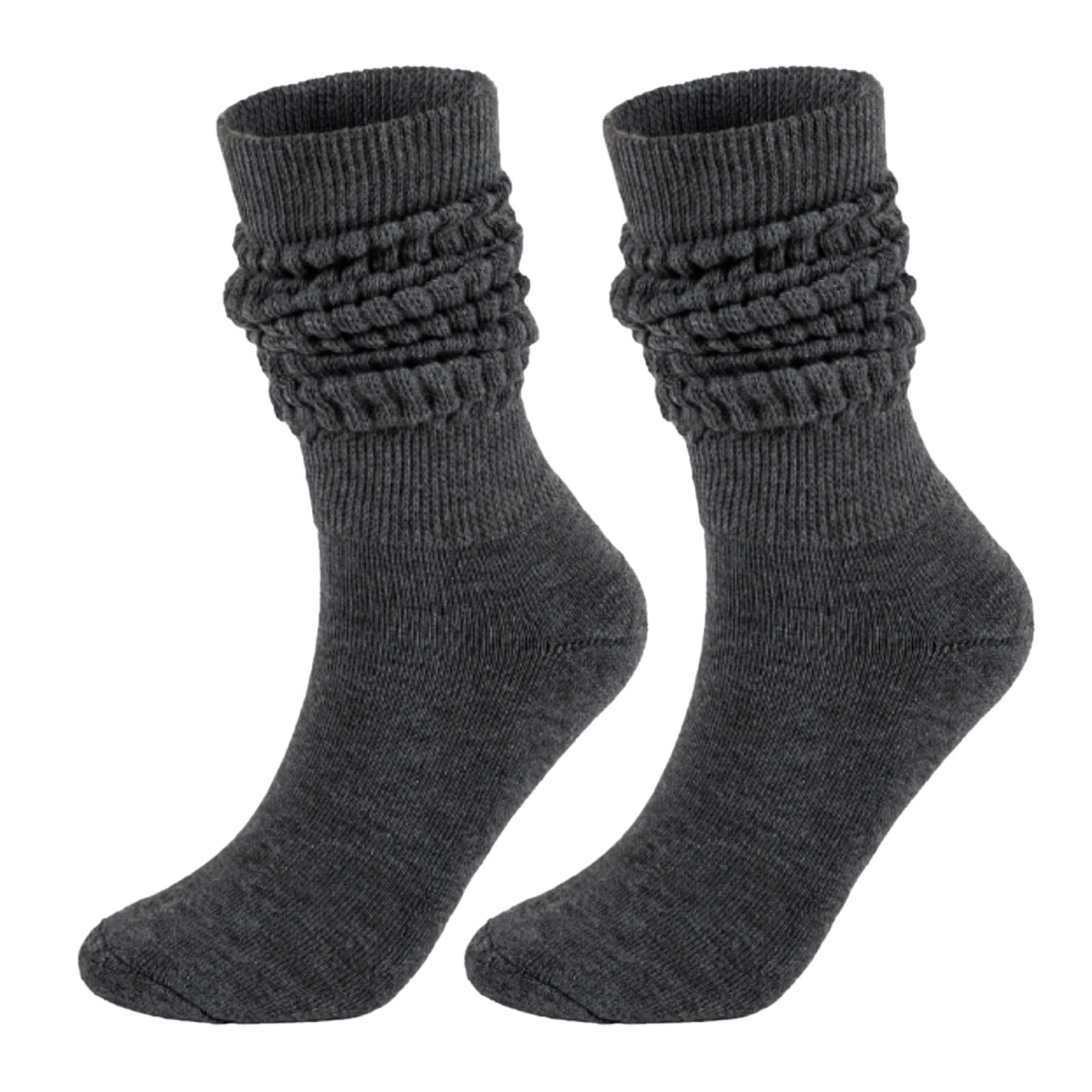 Baberdicy Slouch Socks - Unisex Bubble Knit Crew Socks, Retro High-Calf ...