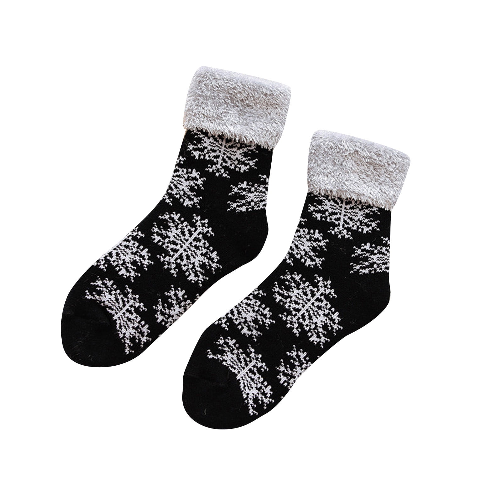 Baberdicy Socks Women Winter Thickened Plush Fleece Socks Nonslip Floor ...