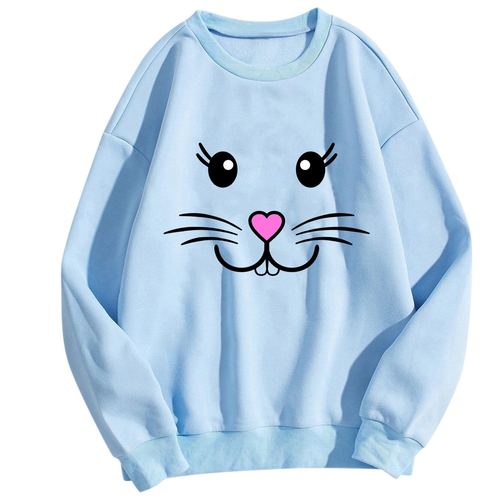 Baberdicy Sweatshirt for Women Easter Womens Casual Long Sleeve Crew ...