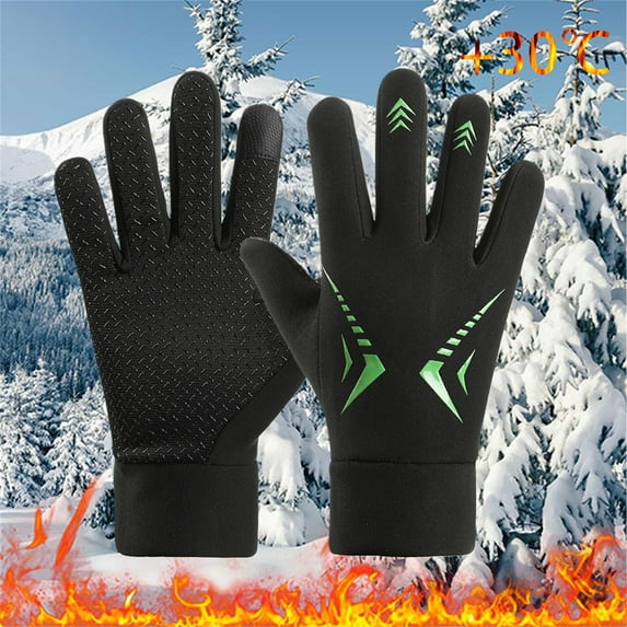 Baberdicy Windproof Thermal Gloves for Women, Outdoor Winter Hand ...