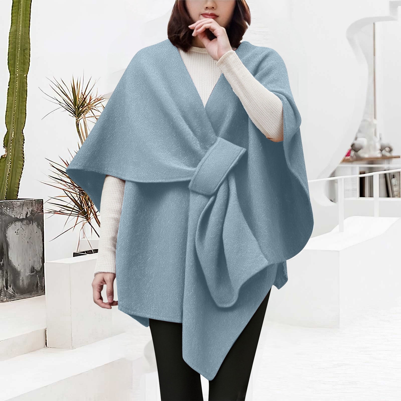 Baberdicy Women'S Shawl Wrap Soft Warm Versatile Winter Fashion ...