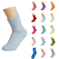 Baberdicy Women's Plush Socks, Non-Slip Thick Floor Sleeping Socks for ...