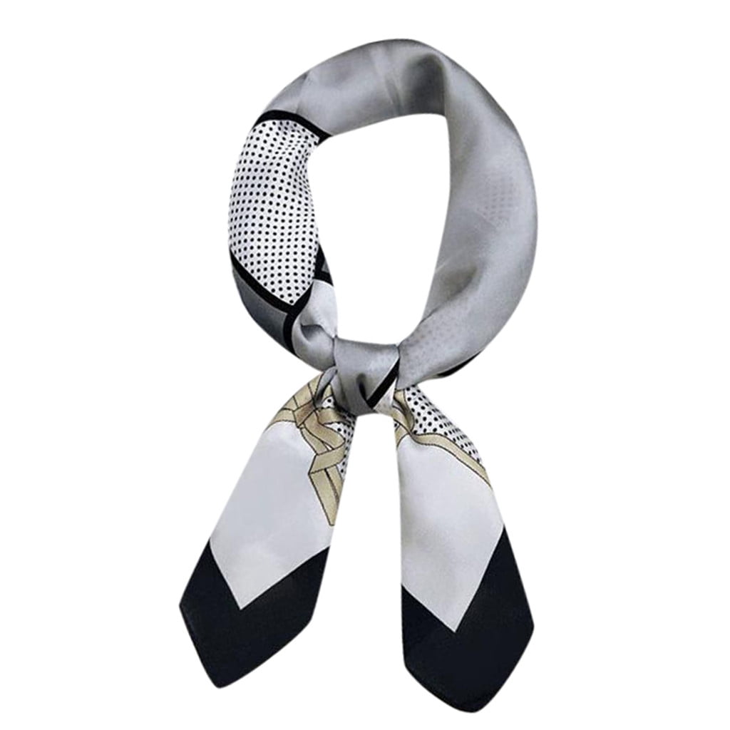 Baberdicy Women's Silk formal Square Neck Scarf, Black - Walmart.com