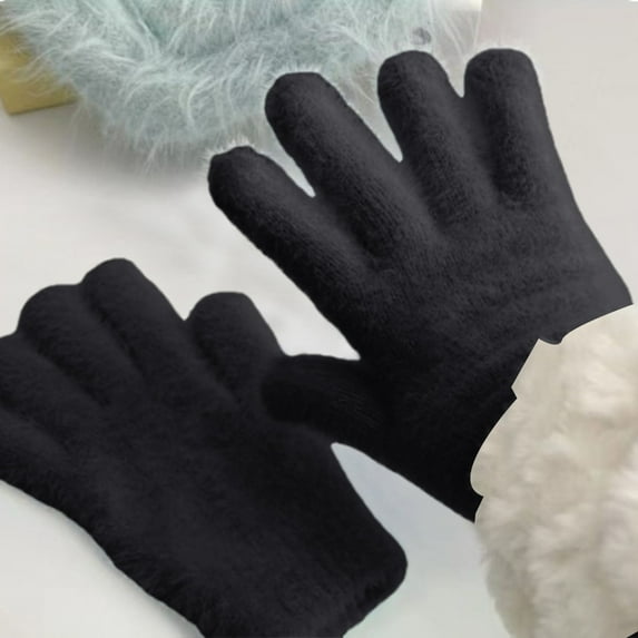 Baberdicy Women's Thermal Winter Gloves, Fleece Lined Hand Warmers ...