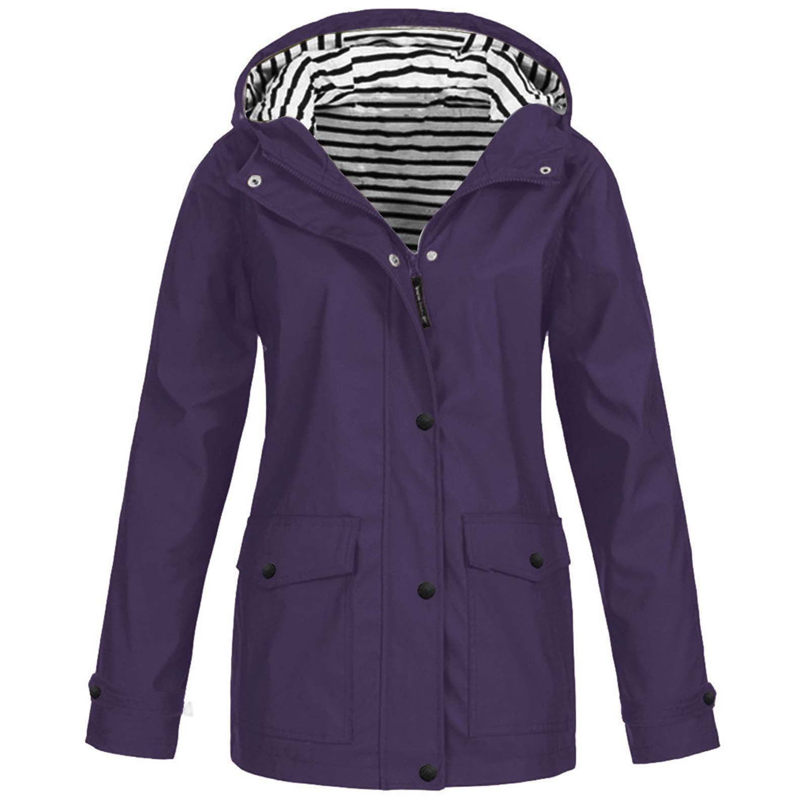 Baberdicy Women's Waterproof Rain Shell, Level-3 Hiking Jacket ...