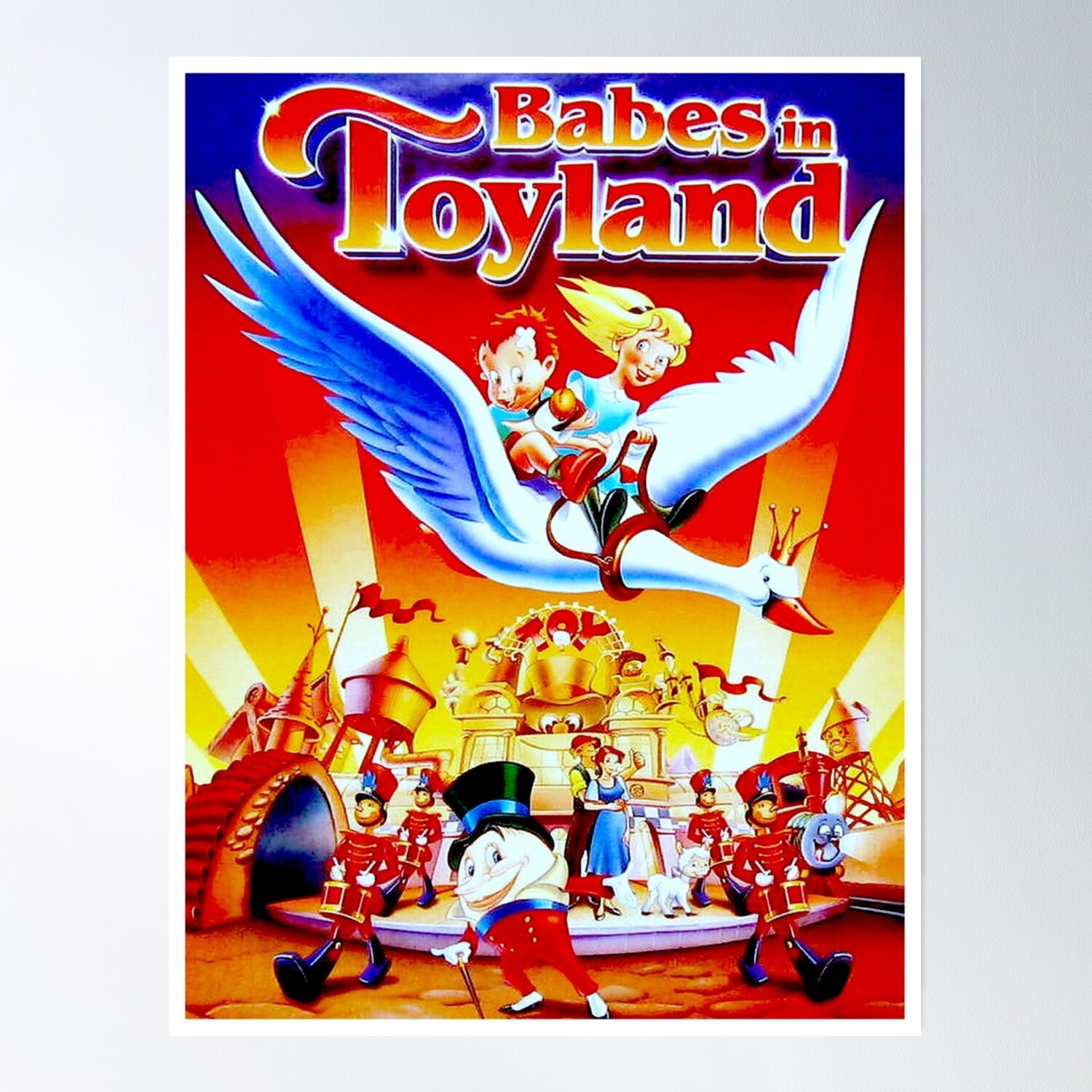 Babes In Toyland : Vintage Nursery Rhyme Print Poster Wall Art, Modern ...