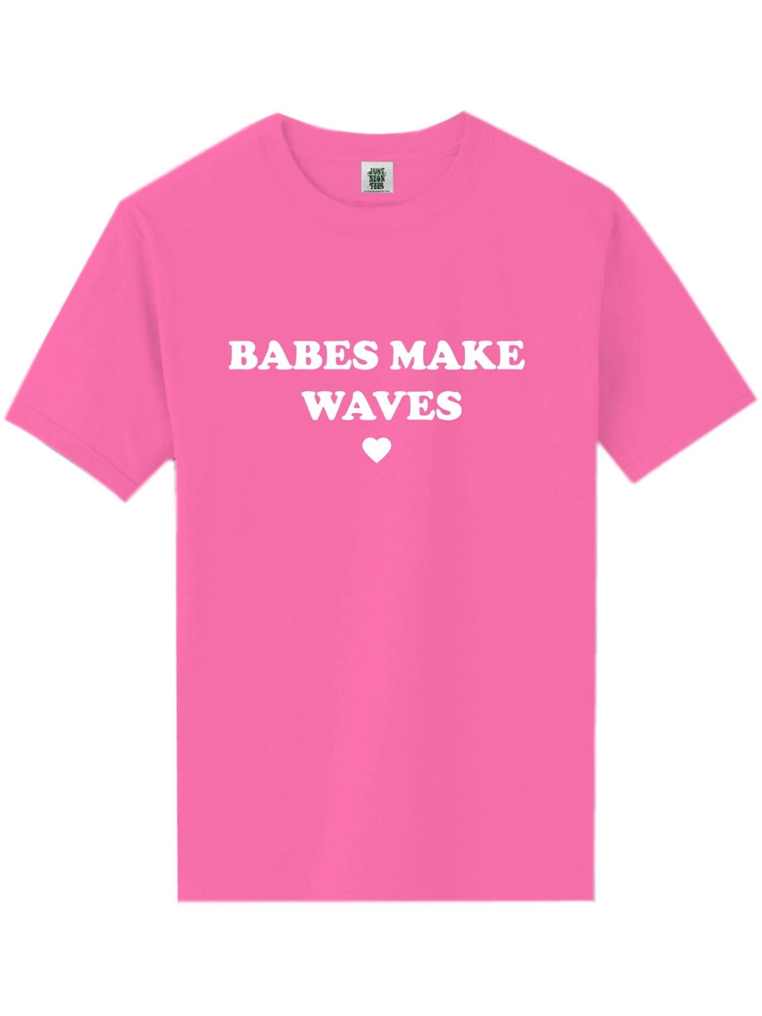 Babes Make Waves Short Sleeve Neon Tee - Walmart.com