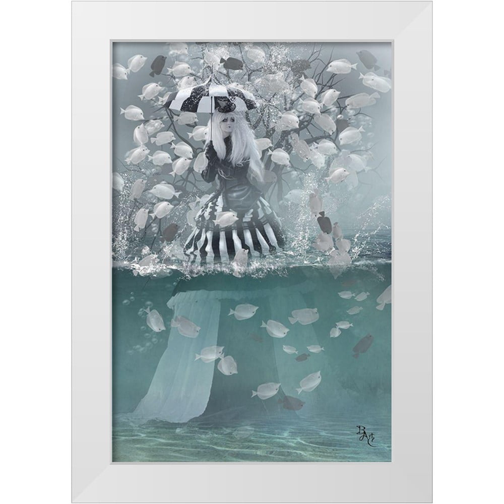 Babette 11x14 White Modern Wood Framed Museum Art Print Titled ...