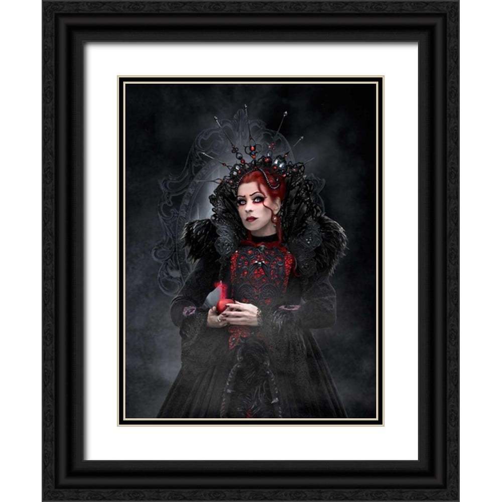 Babette 19x24 Black Ornate Wood Framed with Double Matting Museum Art ...