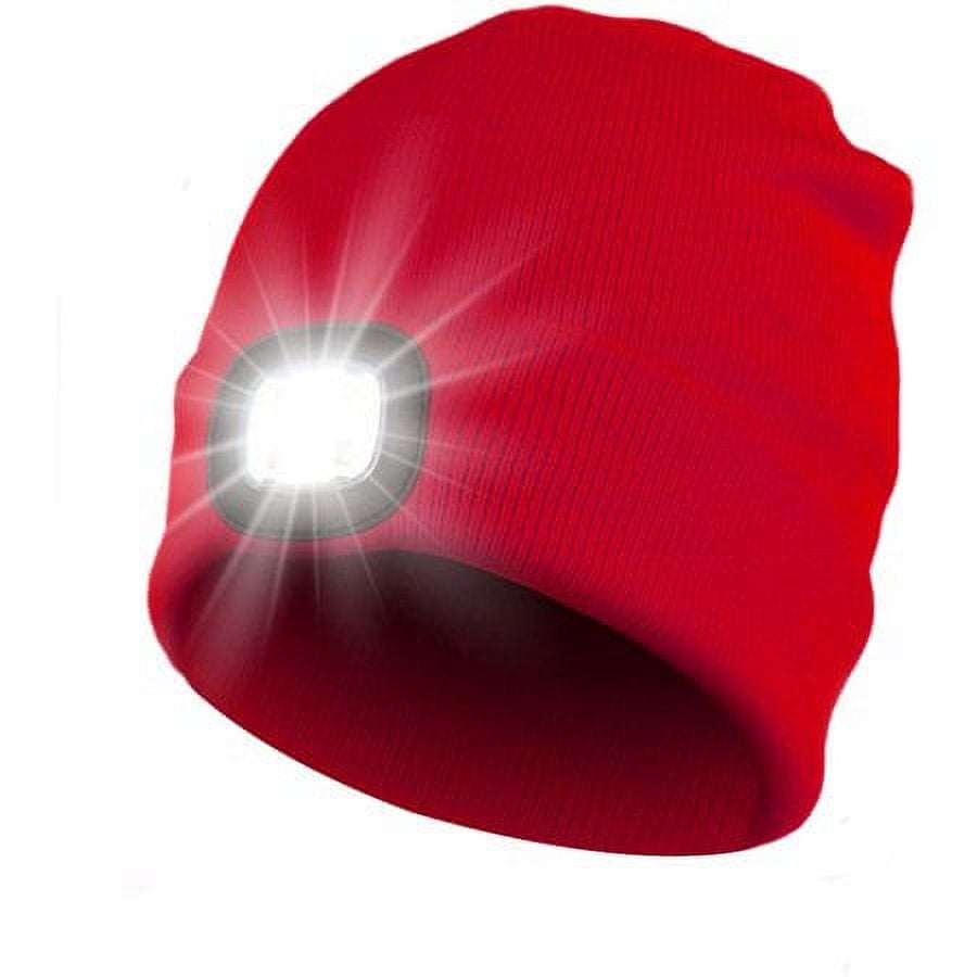 Babibeauty Beanie with Light Head Lamp LED Headlamp Hat Rechargeable ...