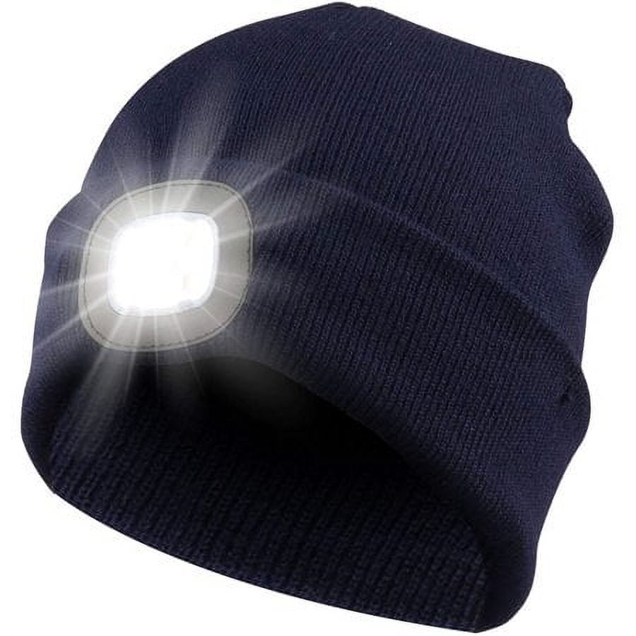 Babibeauty Headlamp Rechargeable Flashlight LED Beanie Hat with Light Camping gadgets Head Lamp ...