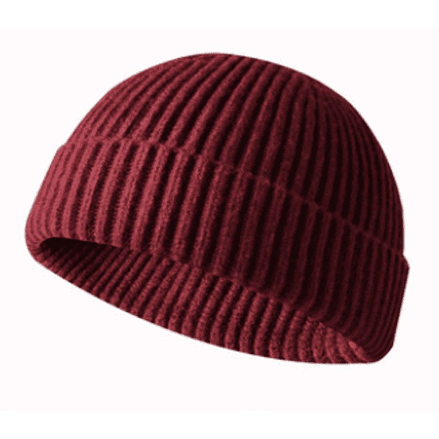 Babibeauty Men Women Universal Winter Knitted Hat Solid Color Hip Hop ...