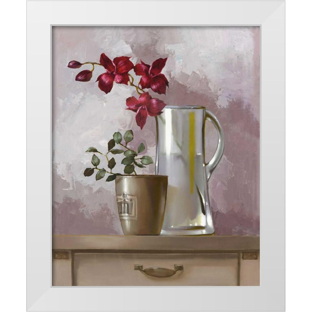 Babichev 12x14 White Modern Wood Framed Museum Art Print Titled - Glasshouse Delight II ...