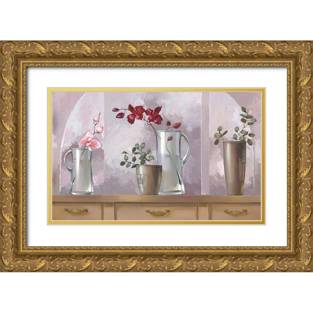 Babichev 32x21 Gold Ornate Wood Framed with Double Matting Museum Art ...